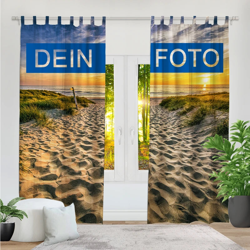 Fotovorhang ★ Maßangefertigt & individuell bedruckbar